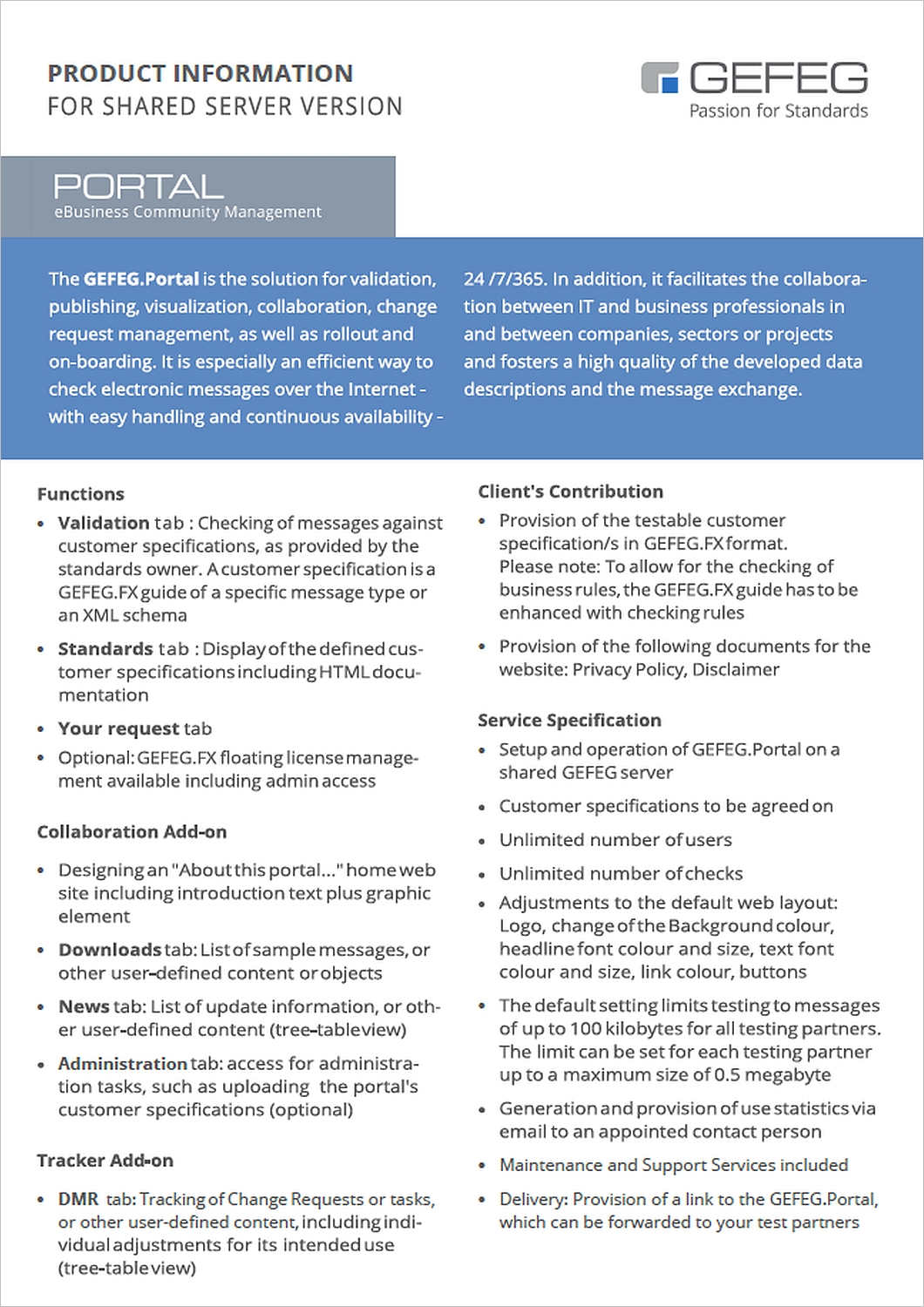 GEFEG.Portal - GEFEG mbH