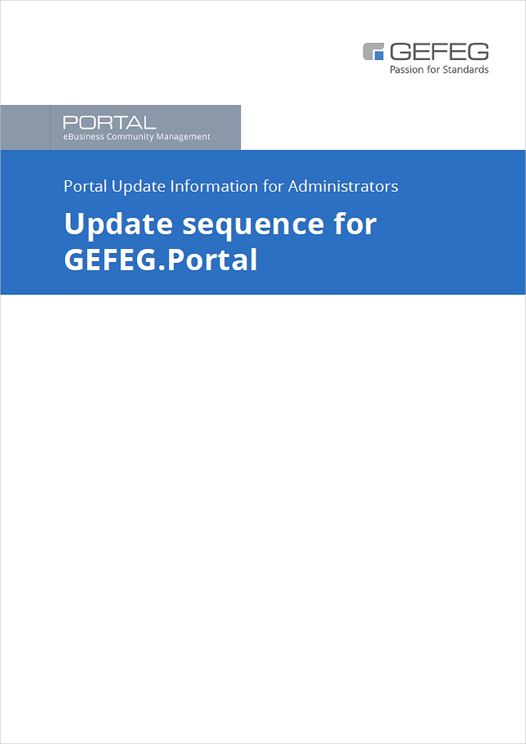 GEFEG.Portal Support - GEFEG mbH
