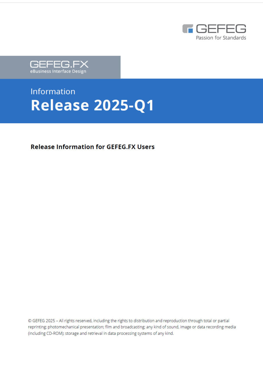 Support GEFEG.FX - GEFEG mbH